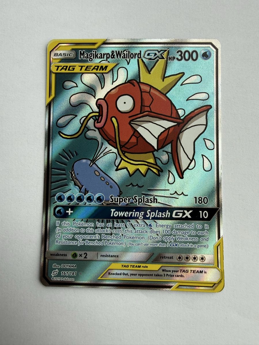 Pokemon Magikarp & Wailord Tag team GX 161/181 S (Gebraucht) in ...
