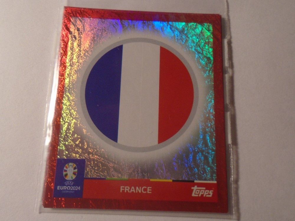1 TOPPS EM 24 Fusball Bildli Wappen Frankreich (Gebraucht) in ...