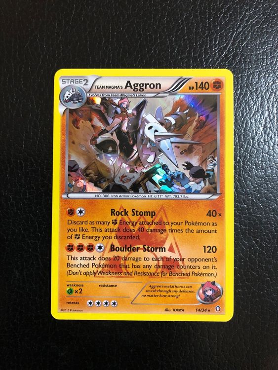 Double Crisis - Team Magma’s Aggron Holo 14/34 Ab 1 | Kaufen auf Ricardo
