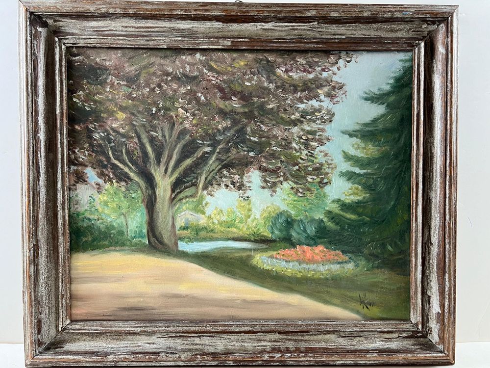 Grosser Baumlandschaft Gemälde Unleserlich Signiert. (Gebraucht) in Neuhausen am Rheinfall für ...