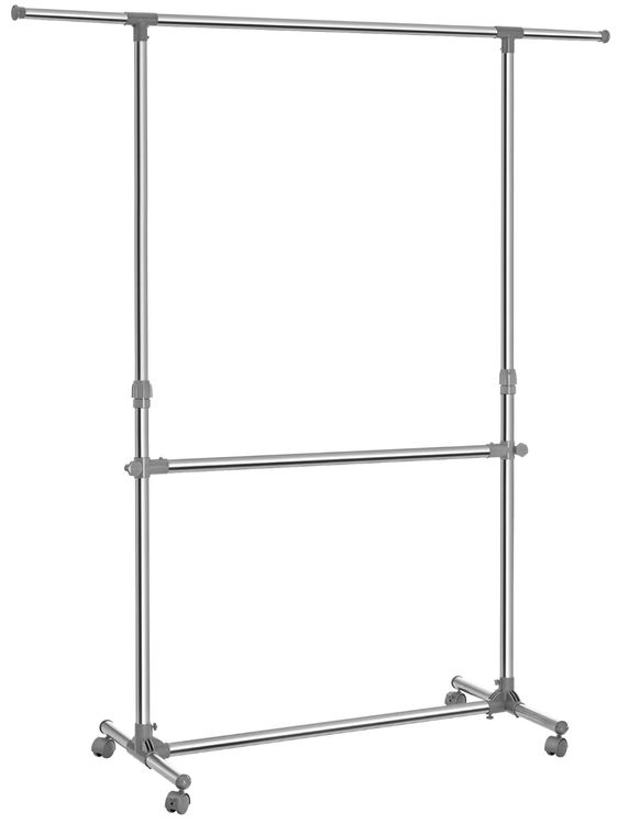 Kleiderständer Garderobenständer mit Rollen Höhenverstellbar (Neu und originalverpackt) in ...