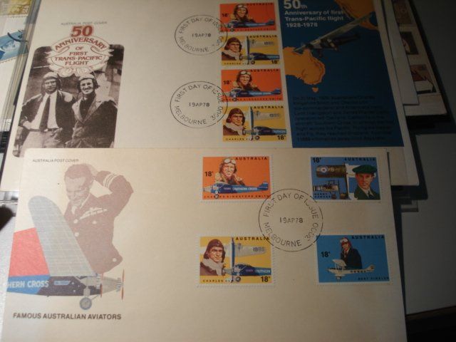 Australien 1978, 2 FDC Block + Satz Famous Aviators (Gebraucht) in Niederwil AG für CHF 1 – mit ...