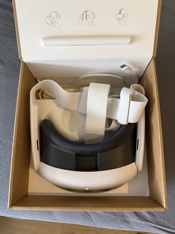 Meta Quest 3 + head strap S3 Pro (Neu (gemäss Beschreibung)) in ...