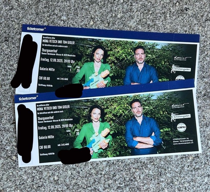 Mona Vetsch und Tom Gisler Ticket (Neu (gemäss Beschreibung)) in ...