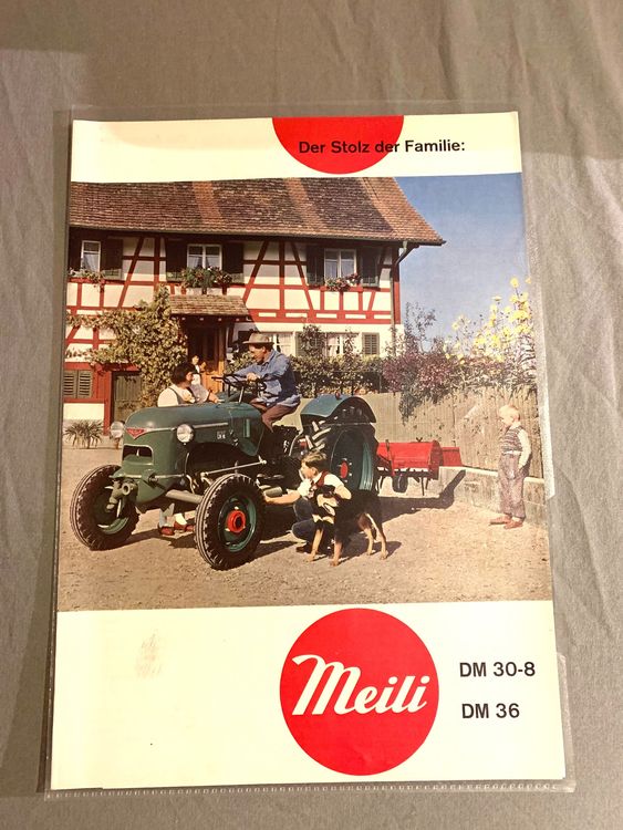 Meili Oldtimer Traktor Prospekt DM36/ DM30-8 | Kaufen auf Ricardo