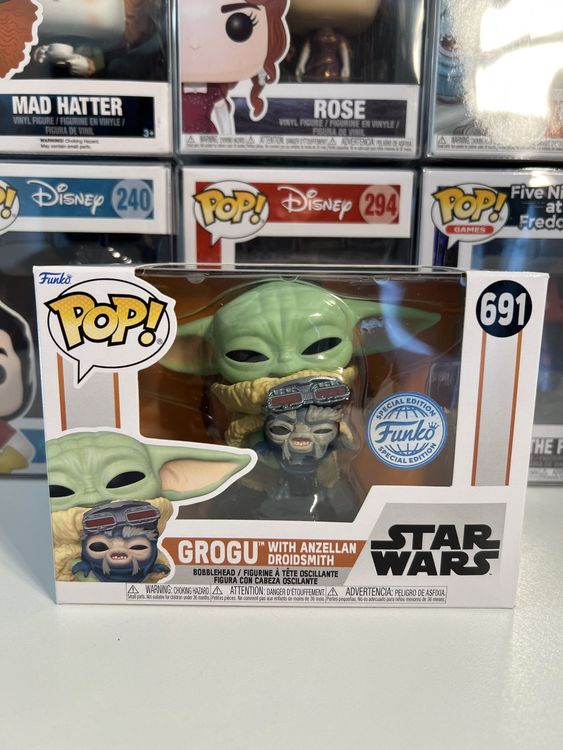 Funko POP! Star Wars Grogu with with Anzellan Droidsmith (Neu und originalverpackt) in Le Mouret ...