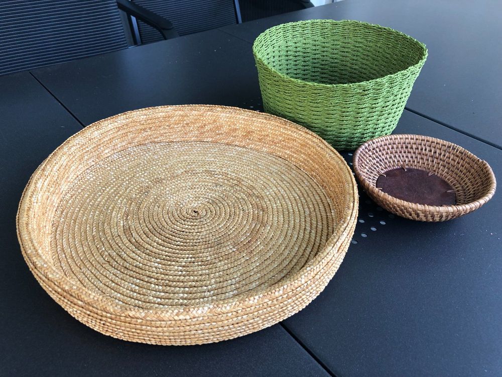 Körbchen, Korb, Früchtekorb, 3 Stück verschiedene Farben | Kaufen auf ...