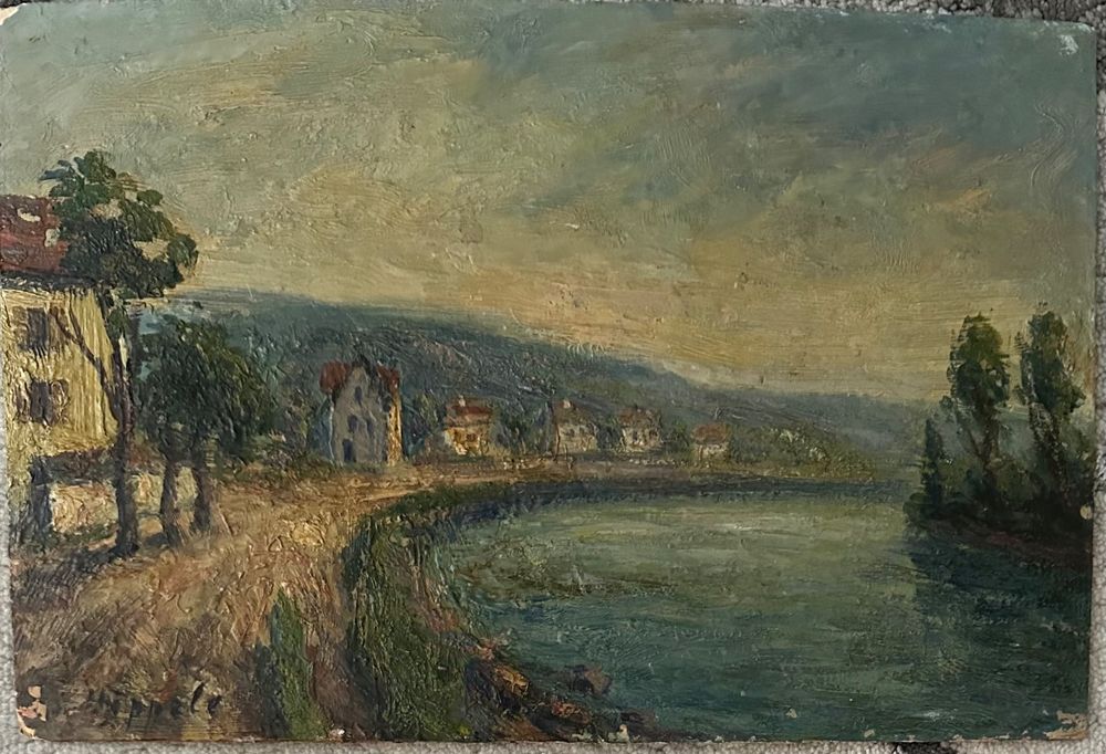 Küsten Szene Gemälde Unl.Sig (Gebraucht) in Root für CHF 5 – mit Lieferung auf Ricardo kaufen