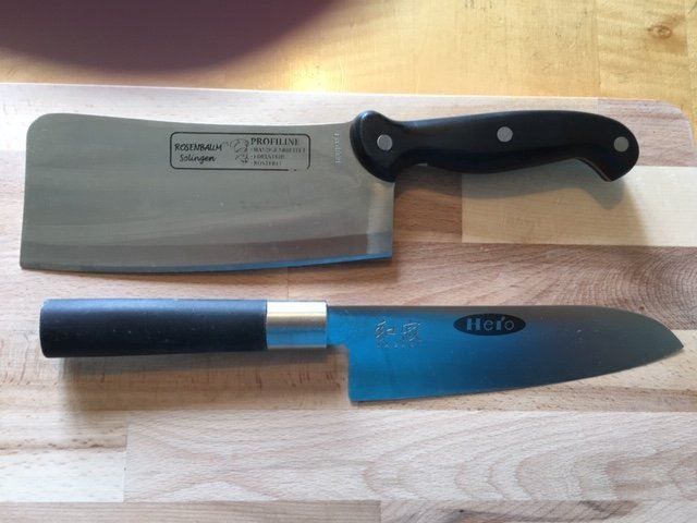 Kai-Japanmesser und Rosenbaum-Küchenbeil | Kaufen auf Ricardo