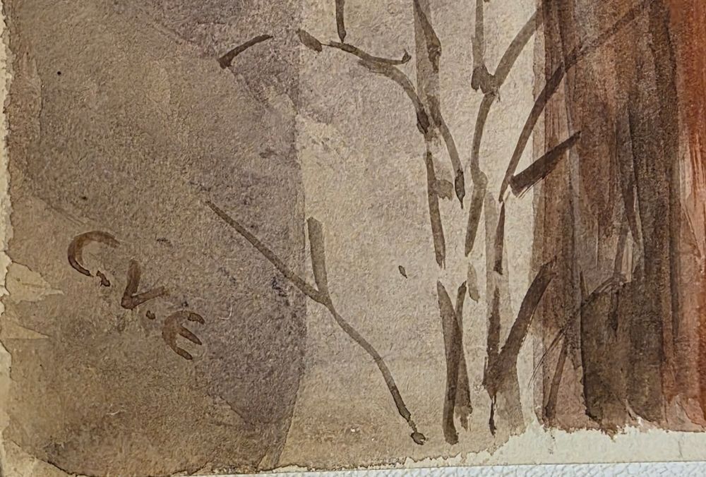 Aquarell Clara Vogelsang Eymann (44 x 34) 40 % seines Wertes (Gebraucht ...