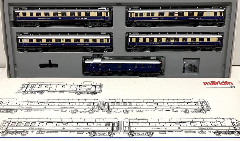 märklin 4228: Wagen-Set Rheingold MITROPA - Innenbeleuchtung | Kaufen ...