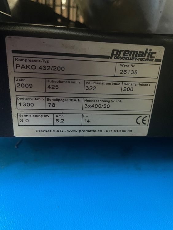Kompressoranlage PAKO Prematic | Kaufen auf Ricardo
