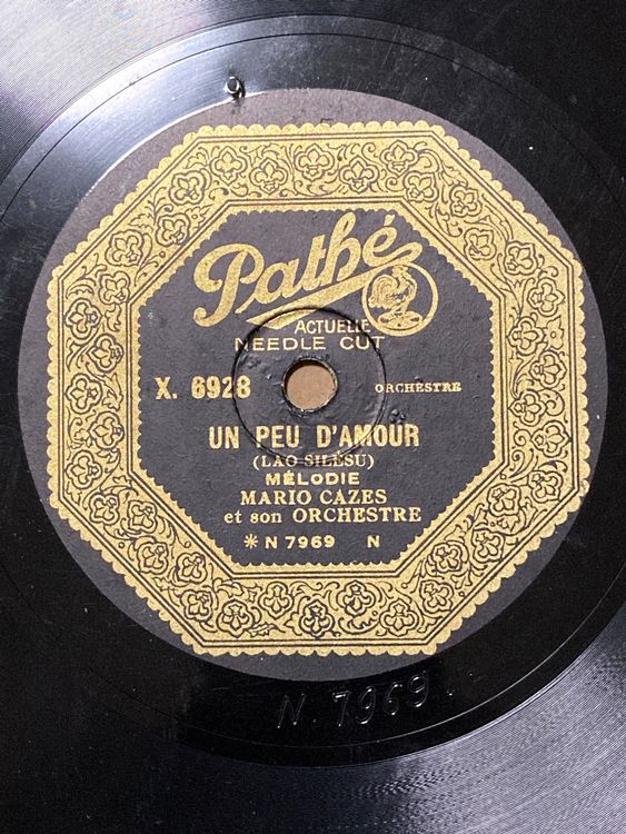 Schellackplatte 10“, 78RPM MARIO CAZES er son ORCHESTRE (Gebraucht) in ...