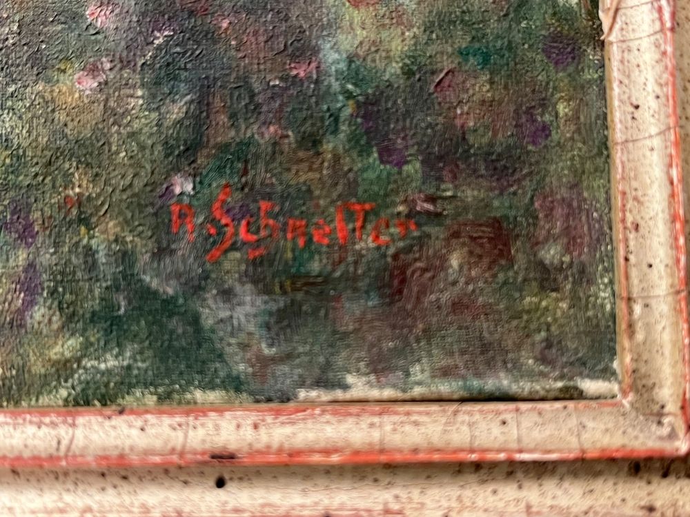 R. Schmelter signiert und datiert Orig. Ölgemälde Leinwand | Kaufen auf Ricardo
