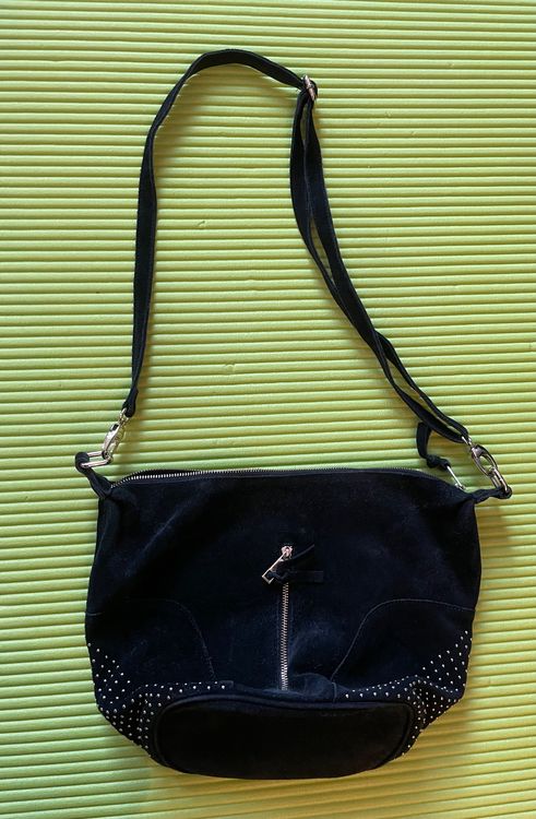 Sud Express Velour Suede Leder Tasche mit Nieten -wie Sézane | Kaufen ...