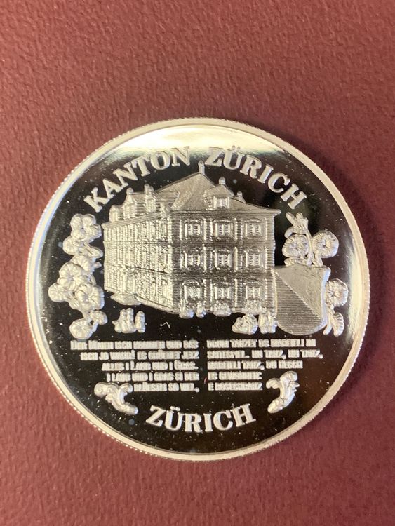 ZÜRICH - Silber 999 - 1 UNZE - Polierte Platte (Gebraucht) in LE LIGNON für CHF 37 – mit ...