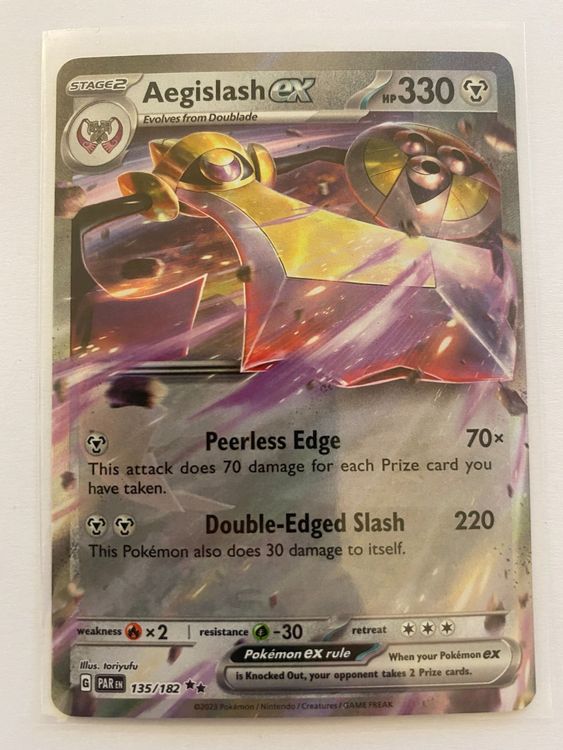 Pokemon Aegislash EX 135/182 Paradox Rift EN (Neu (gemäss Beschreibung ...