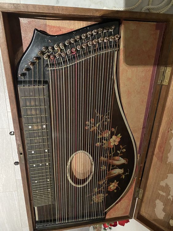Zither / Zitter Instrument, Antik, Dekoration Herbst (Gebraucht) in ...