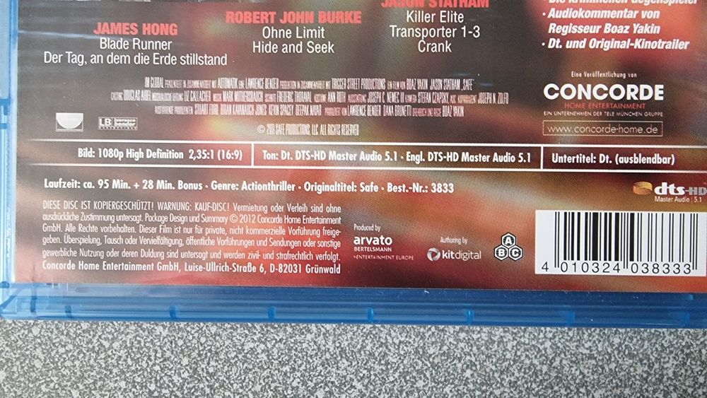 Blu Ray - Safe / Jason Statham (Gebraucht) in Oetwil am See für CHF 4 – mit Lieferung auf ...