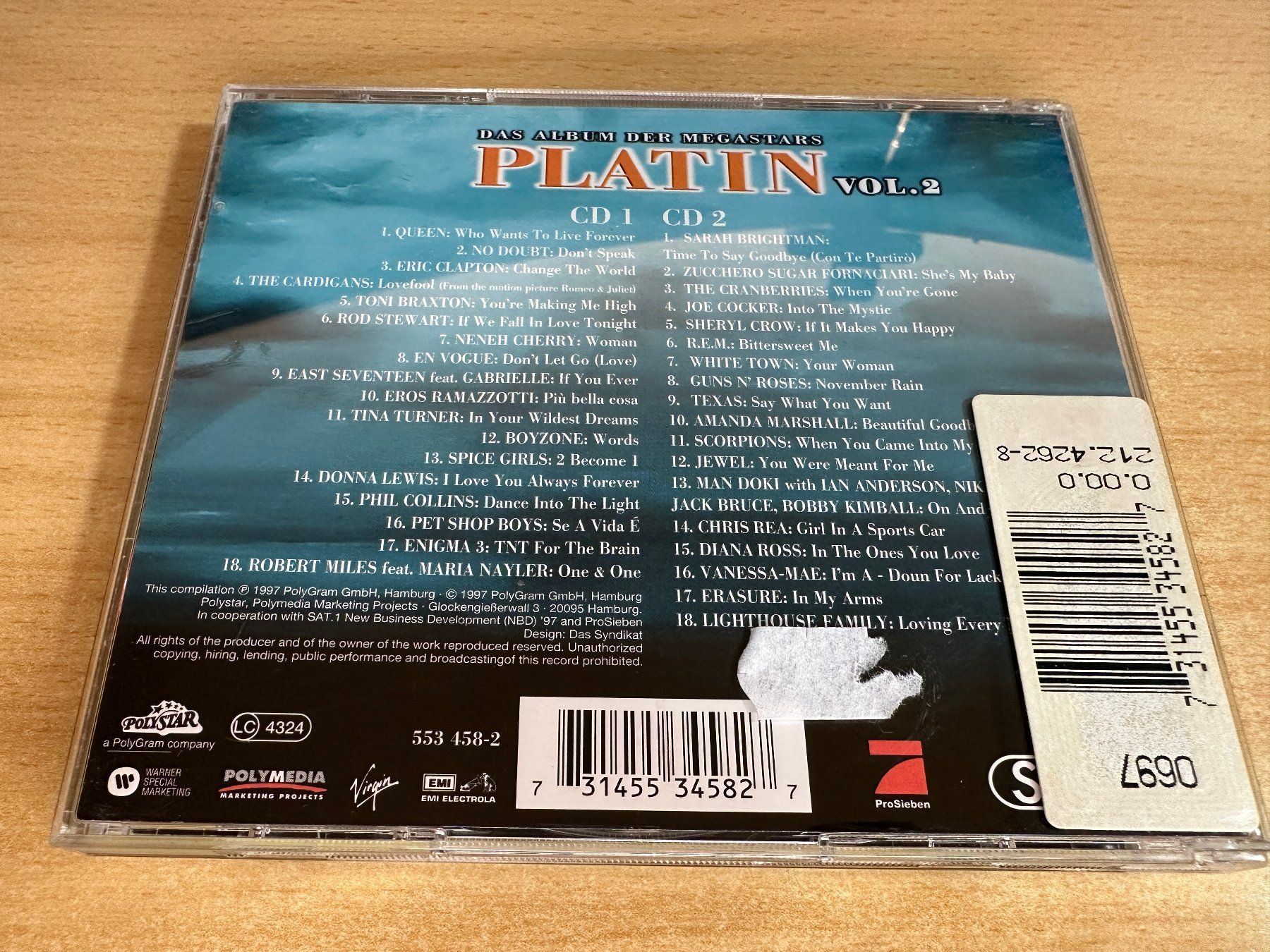 T8 Various – Platin Vol. 2 - Das Album Der Megastars - 2 CD (Gebraucht) in Rikon im Tösstal für ...