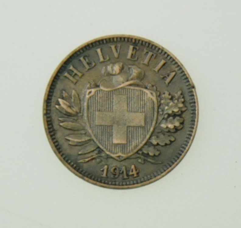 Schweiz 2 Rappen 1914 B Wappen | Kaufen auf Ricardo