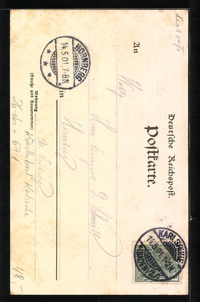 sign. R. Göhler: Karlsruhe, Deutsche Gl (Gebraucht) in Berlin für CHF ...