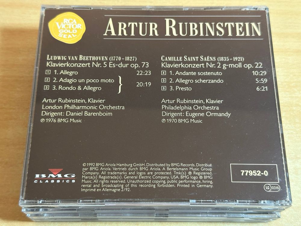 Die 10 schönsten Klavier Konzerte Chopin Brahms Beethoven (Gebraucht ...