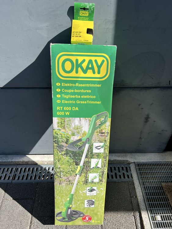 Okay Elektro-Rasentrimmer RT 600DA (Neu und originalverpackt) in Weesen ...