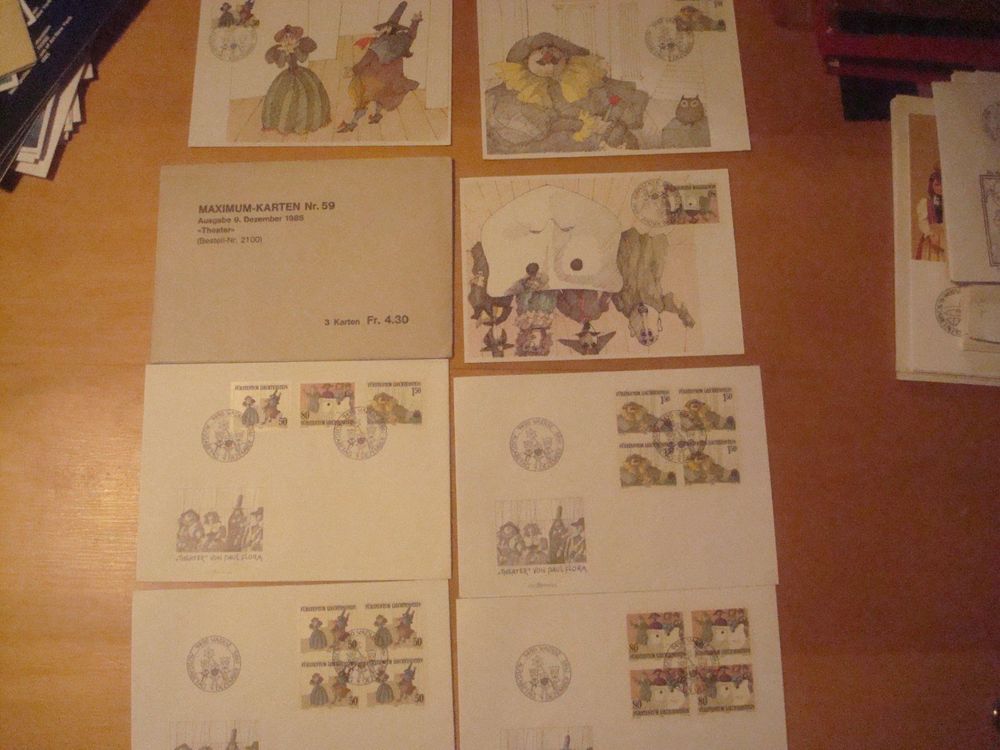 FL 1985 FDC ab NUR 50 RP Serie 4er und Max Karte | Kaufen auf Ricardo