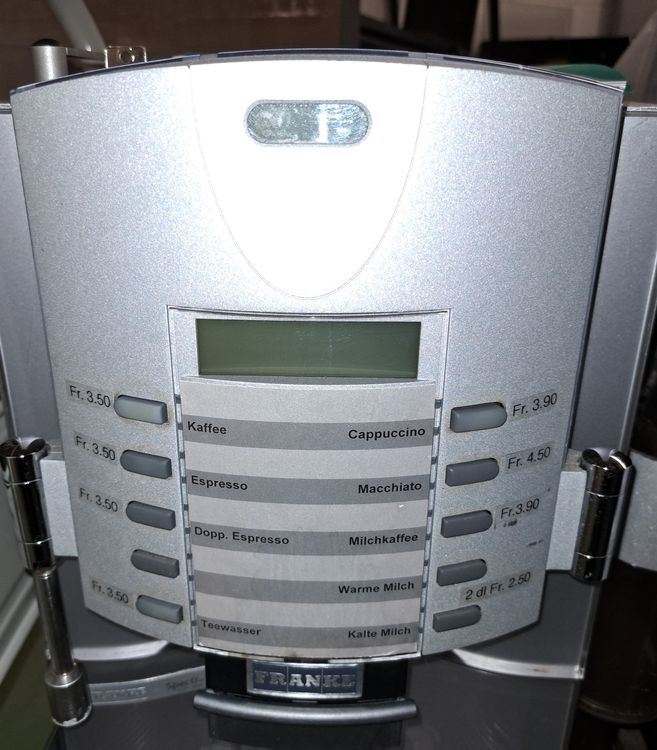 Kaffeevollautomat FRANKE Spectra S Neupreis CHF 20`000.- (Gebraucht) in Winterthur für CHF 450 ...
