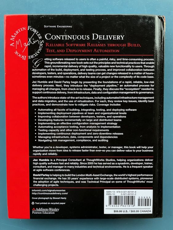 Continuous Delivery: Reliable Software Releases (Gebraucht) in Aesch BL ...