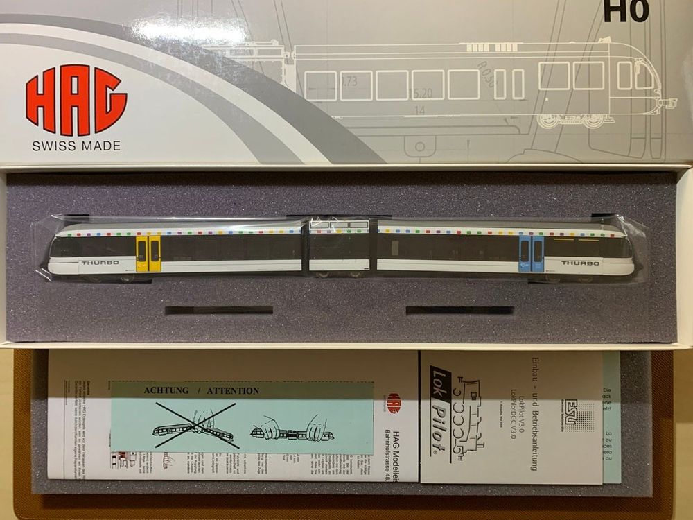 HAG H0 34 001-31 GTW 2/6 758-8 THURBO-SBB AC-Digital (Neu und ...