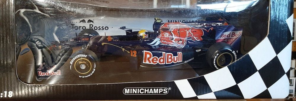 Toro Rosso STR4 F1 mit Autogramm von Sebastian Buemi CH 1:18 (Neu ...