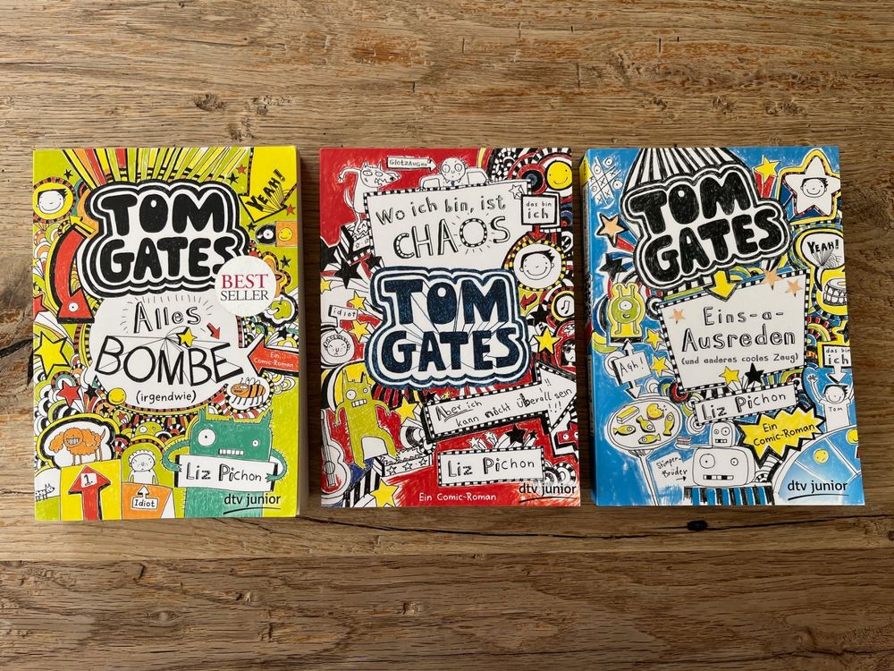 TOM GATES ★ Comic-Romane Band 1-3 ★ Liz Pichon ★ (Gebraucht) in ...