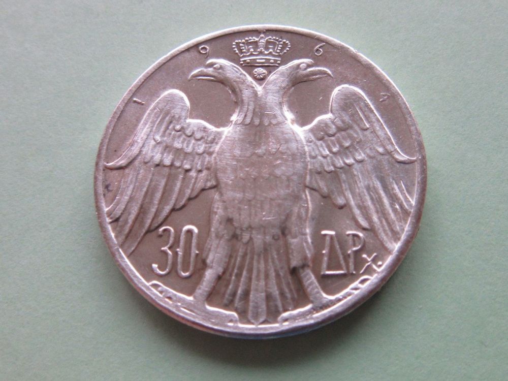 Silbermünze "30 Drachmen 1964 Griechenland" (Silber 835) (Gebraucht) in ...