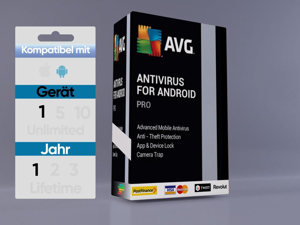 AVG AntiVirus Pro für Android [1 Gerät] [1 Jahr] (Gebraucht) in ...