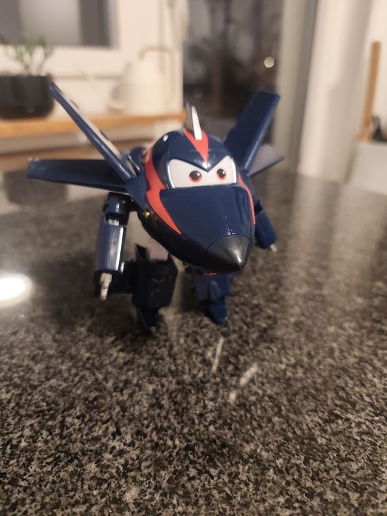 Super Wings Transform-a-Bots Jet, neuwertig! 🚀 Agent Chase (Gebraucht ...