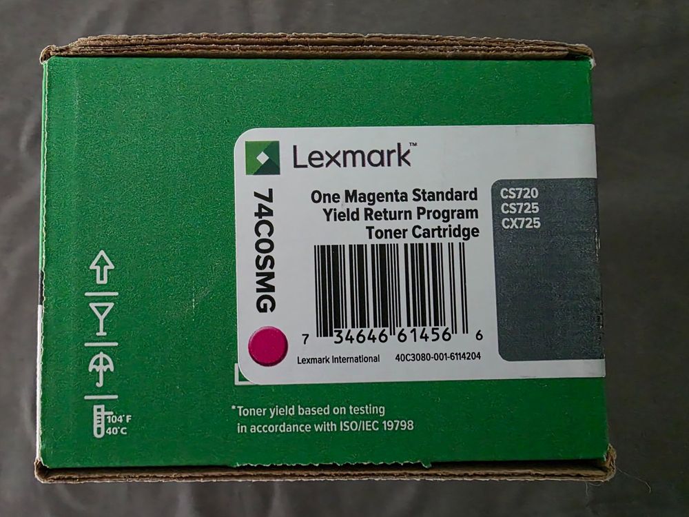 Original Lexmark Toner Magenta 74C0SMG für CS720 CS725 CX725 (Neu und ...