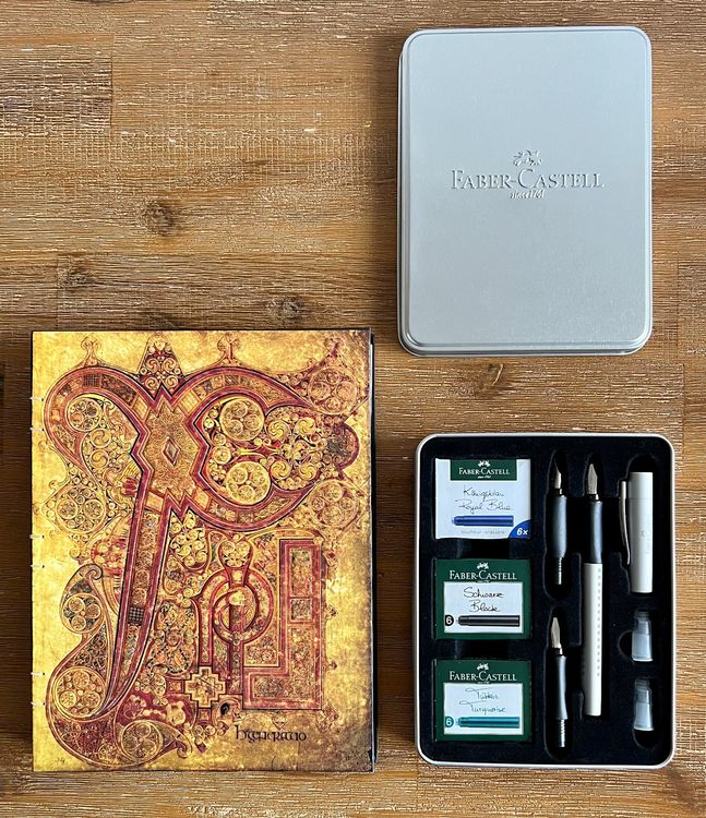 Faber Castell Füllfederhalter Grip Tintenfarben Notizbuch | Kaufen auf ...