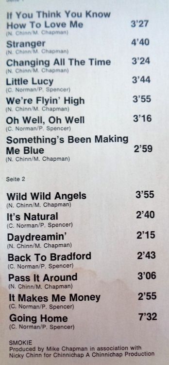 Bravo präsentiert Smokie - Wild Wild Angels / LP 1976 | Kaufen auf Ricardo