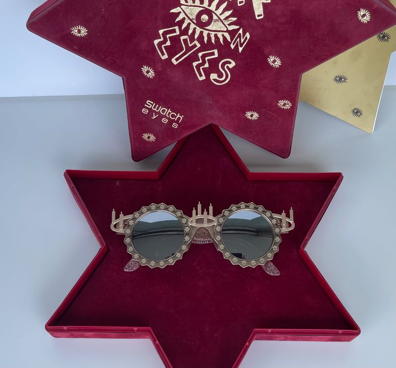 Swatch Eyes Fire Eyes Sonnenbrille, neuwertig im Etui 1991 (Neu und ...