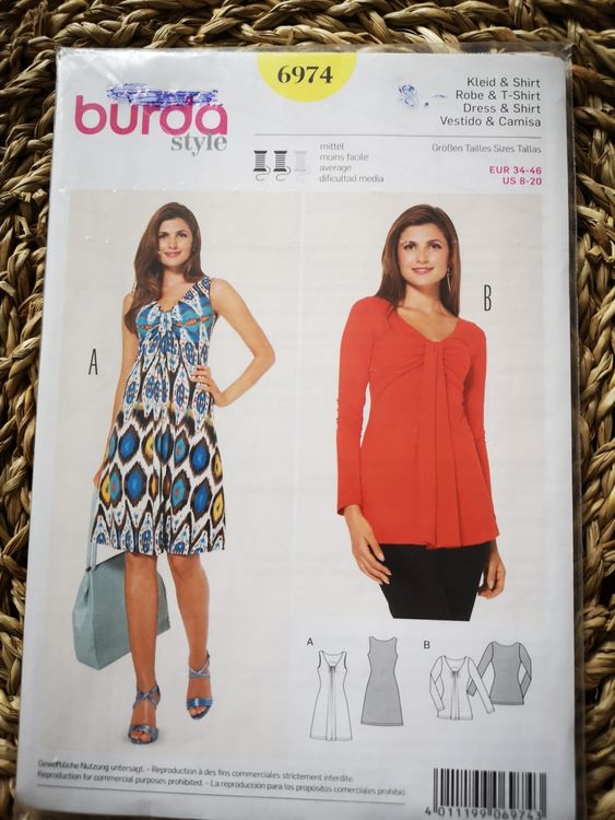 Schnittmuster Burda style Nr. 6974 (Neu und originalverpackt) in ...