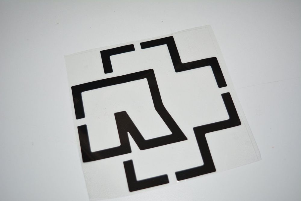 Rammstein sticker auto wandsticker wandtattoo band schwarz | Kaufen auf ...