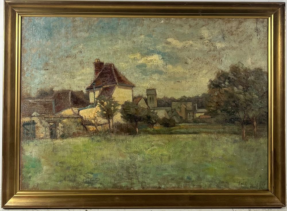 Léon Frederic (1856-1940) Landschafts Öl Gemälde (Gebraucht) in Root ...