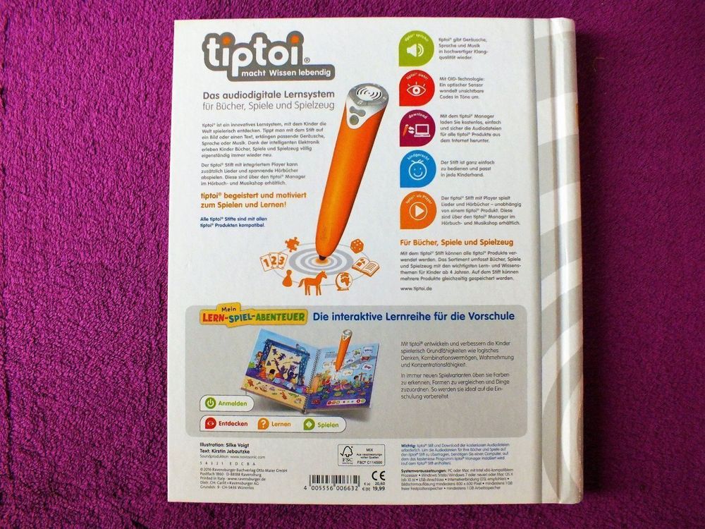 tiptoi Buch – Vorschulwissen (Gebraucht) in für CHF 12 – mit Lieferung ...