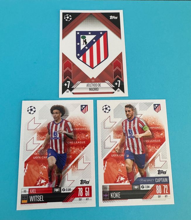 Topps Match Attax 2024/25 - 3x ATLETICO Nr. 109 + 110 + 113 (Gebraucht) in Lengwil für CHF 0.5 ...