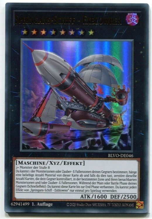 Yu-GI-OH Springans Schiff Exblowerer | Kaufen auf Ricardo