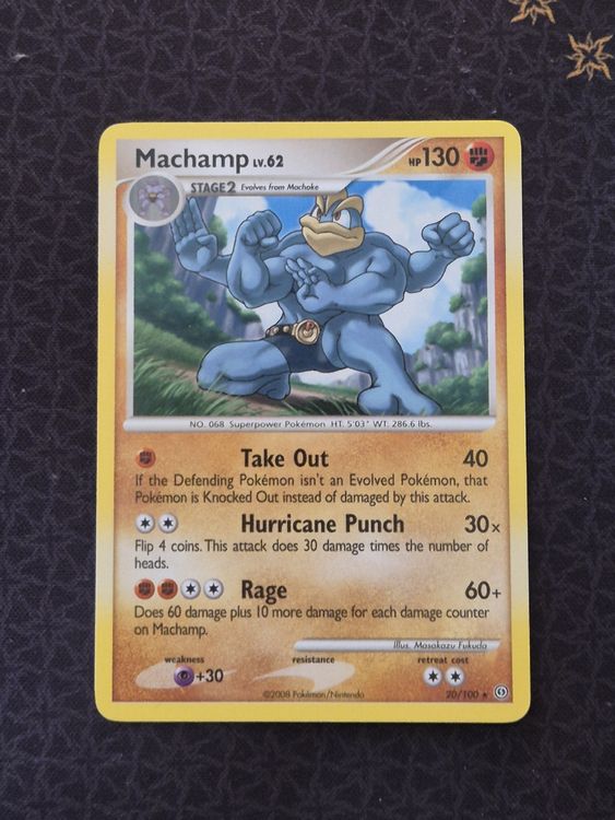 Machamp Pokemon Card, rare 20/100 (Gebraucht) in Losone für CHF 1 – mit ...