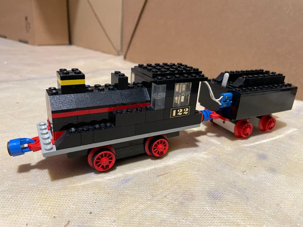 RAR LEGO Eisenbahn # 122 Lok + Tender 4,5V motorisiert 1969 (Neu ...