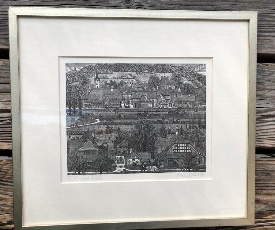 Holzschnitt "April" von Emil Zbinden | Kaufen auf Ricardo